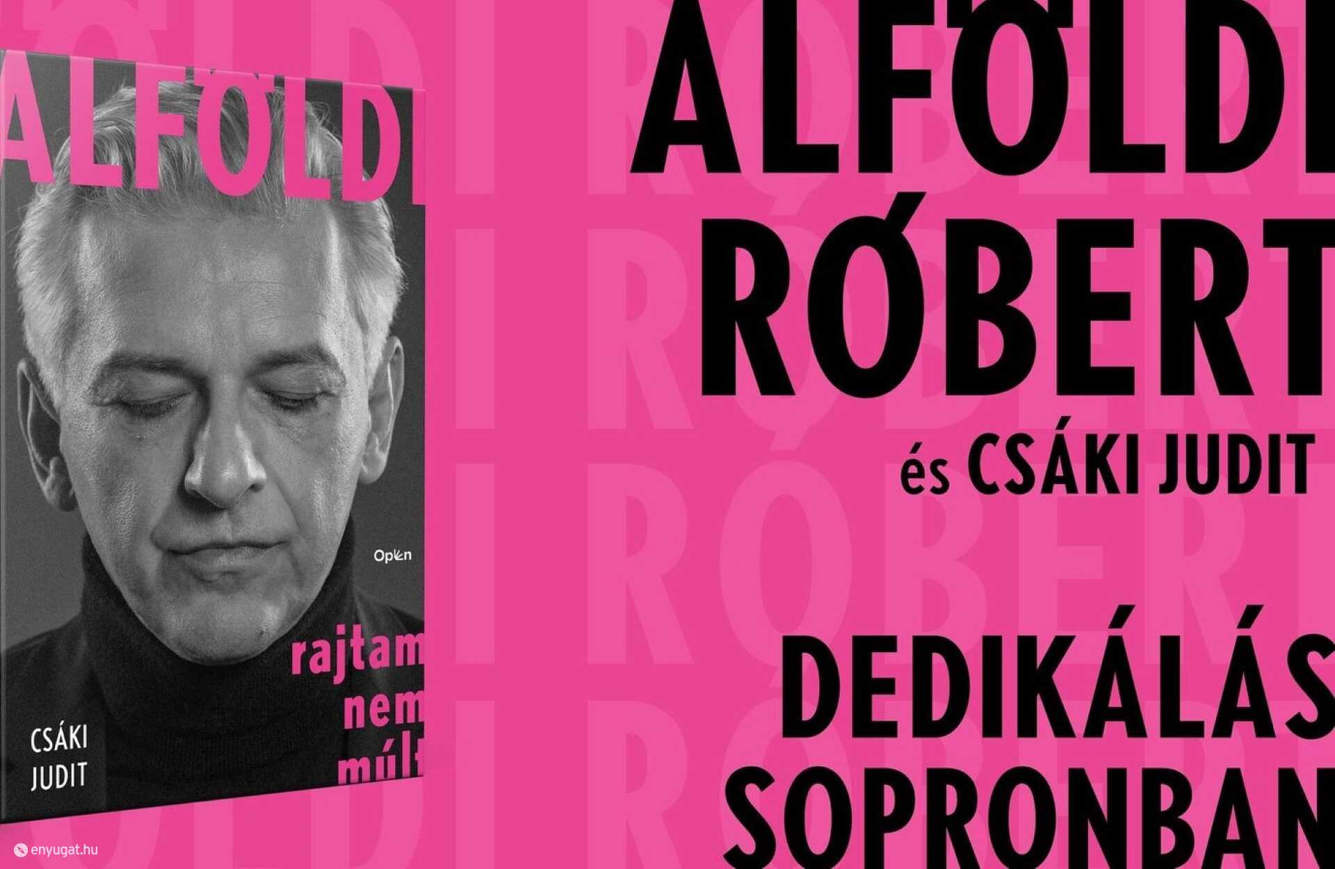 Alföldi Róbert dedikál a Cédrusban